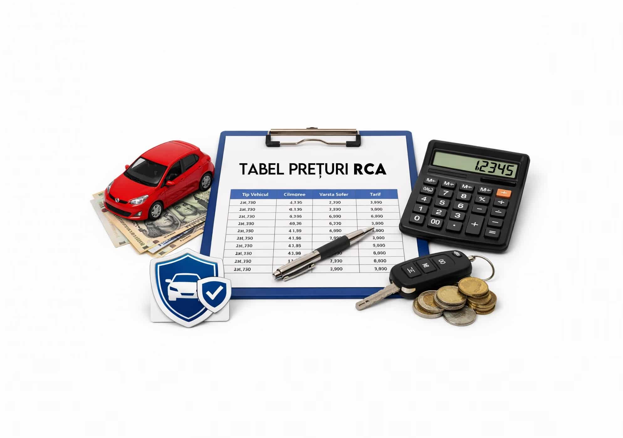 Tabel preturi RCA 2026 – cat costa asigurarea auto in Romania
